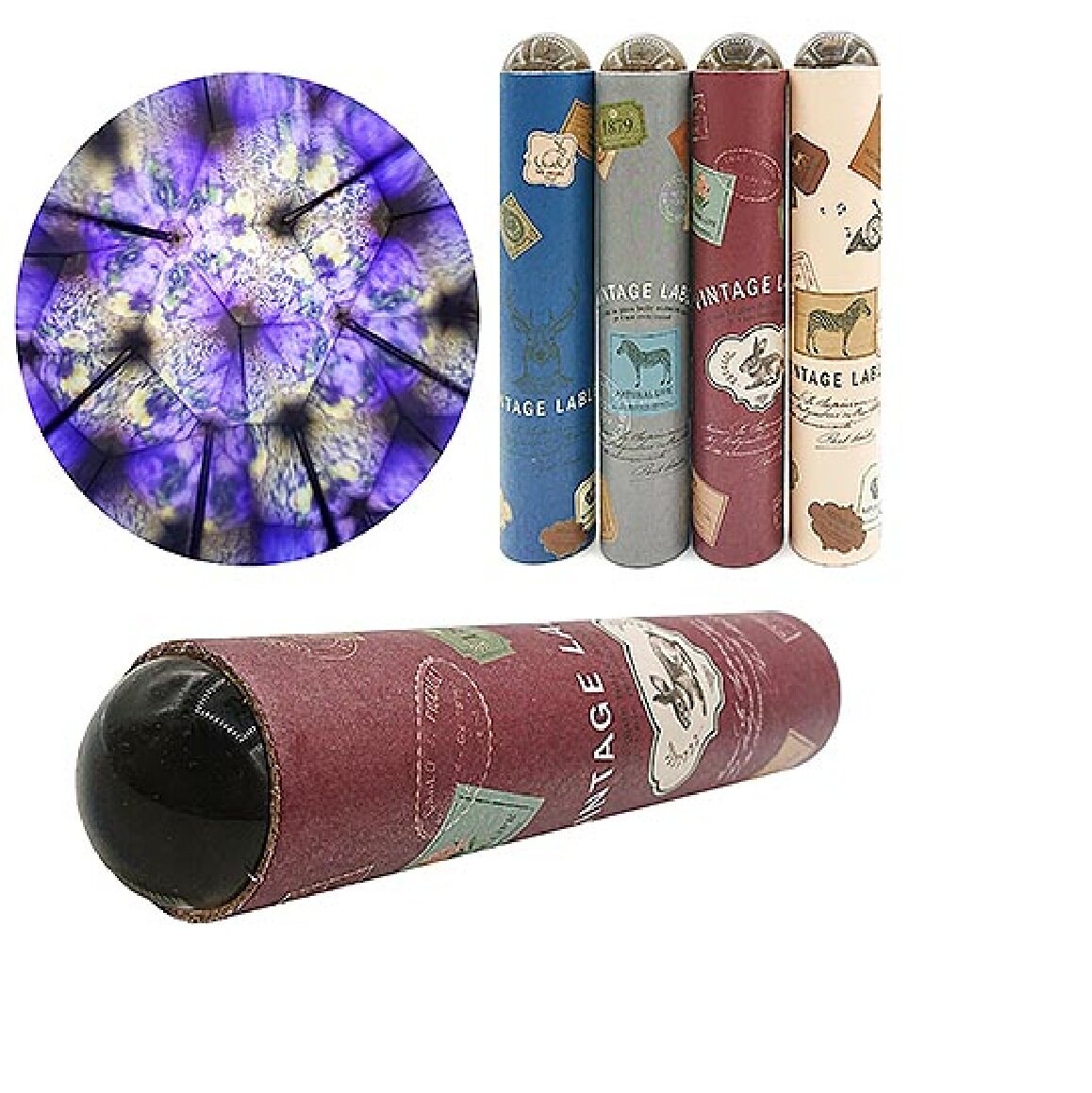 Калейдоскоп " KWELT " Винтажные марки 19*4,5см, ассорти, 1 шт