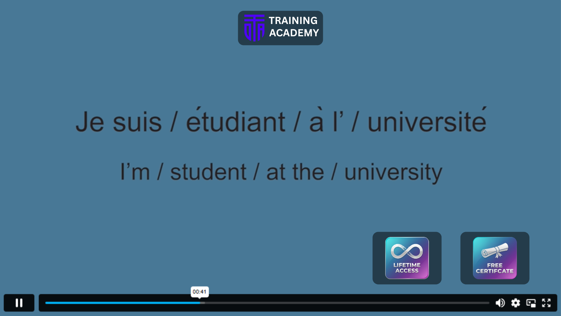 French Language Skills - Common Verbs Course Online Training Academy
