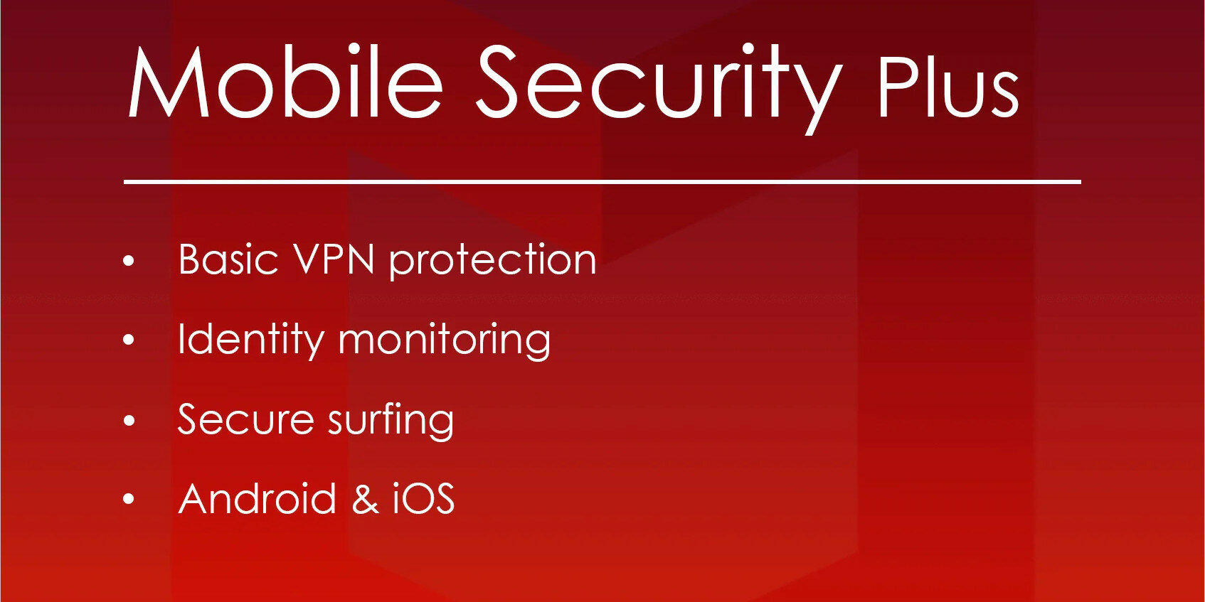 McAfee Mobile Security Plus VPN Ключ (1 Year / Unlimited Devices)