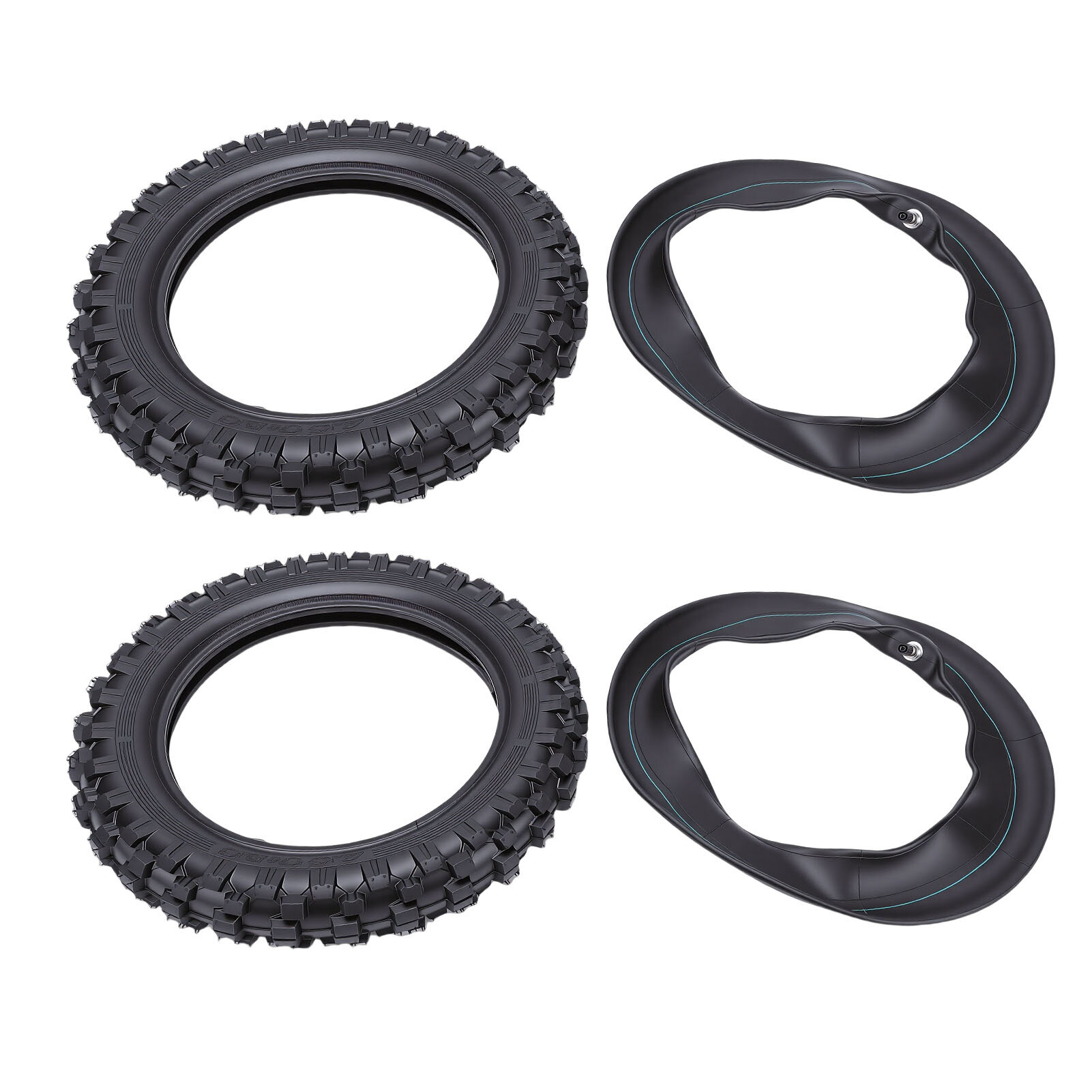 Комплект внедорожных шин и камер 2,5-10 дюймов для мотоцикла Suzuki DRZ70 JR50 (2,50-10 дюймов/2,5/2,75-10).
