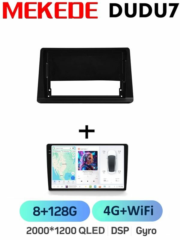 Магнитола 9" Mekede DUDU7 8/128 Gb для Mitsubishi Pajero 2 V30 V40 V20 1991-2004 carpay Android