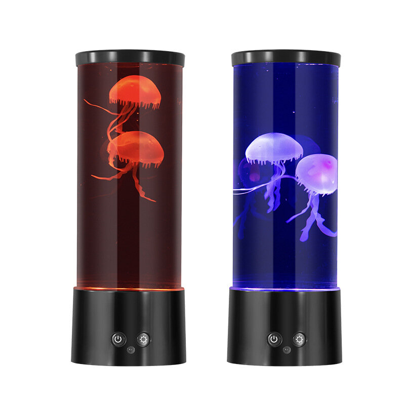 Светильник с медузами, LED-фонарь с вращающимся эффектом, 2 цвета, для гостиной и дома