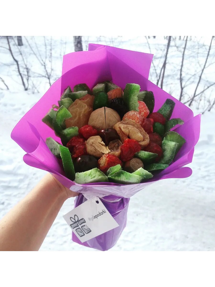 Вкусный букет с конфетами Раффаелло 19 штук