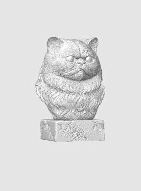 Эксклюзив! Бюст Персидской Кошки (10см, белый матовый) - Милый друг, подарок, талисман