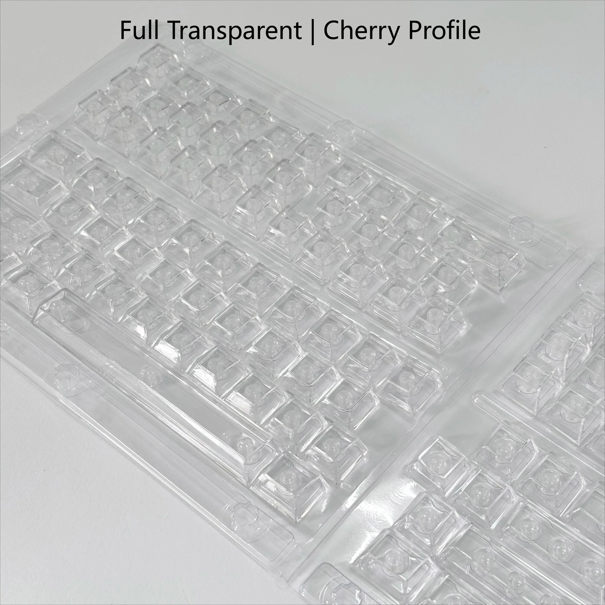 Прозрачные колпачки Cherry Profile Trans-White-blank