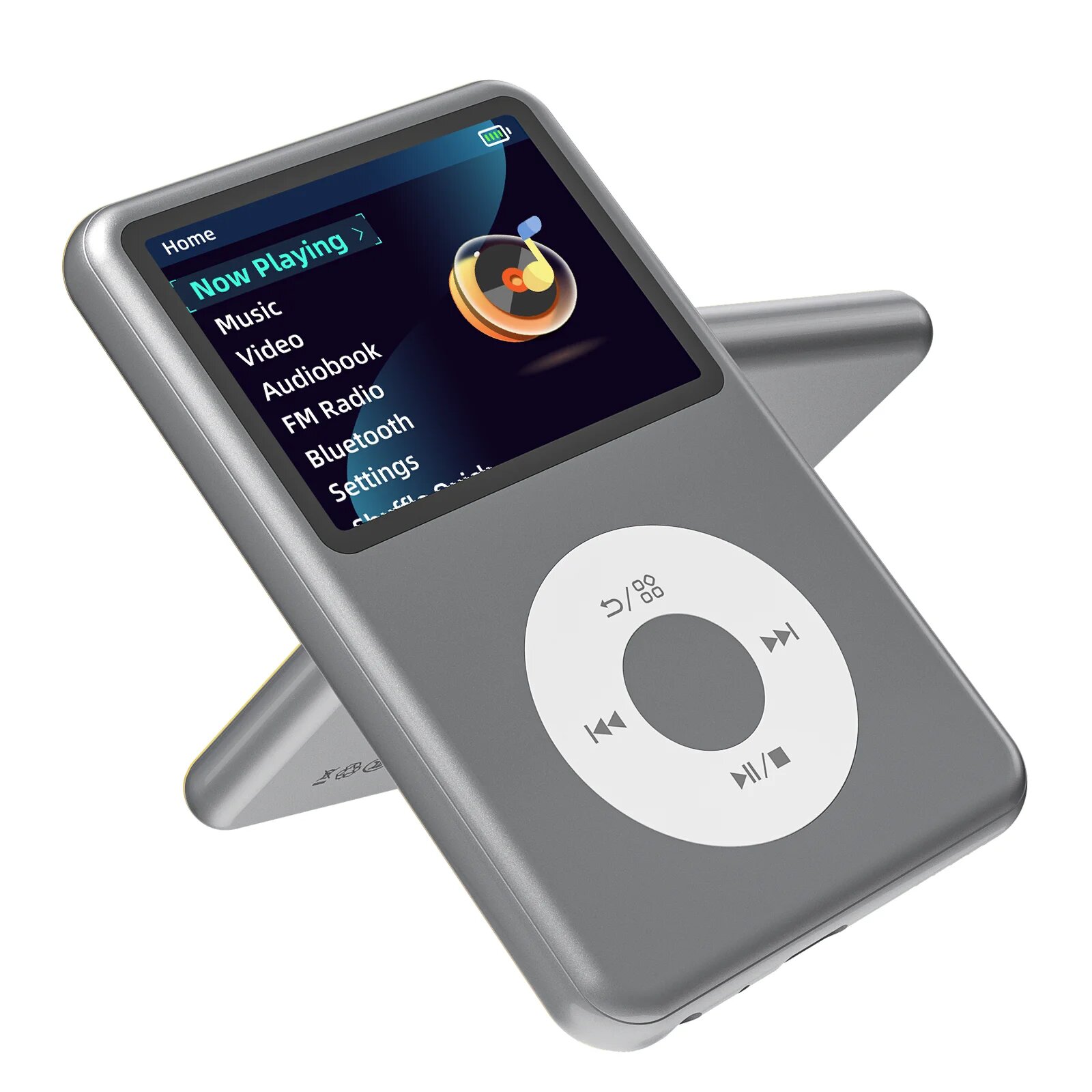 Музыкальный плеер INNIOASIS Y1 Mp3 с Bluetooth и видео, портативный аудиоплеер в стиле Ipod Classic Touch Walkman и аксессуары (64 ГБ)