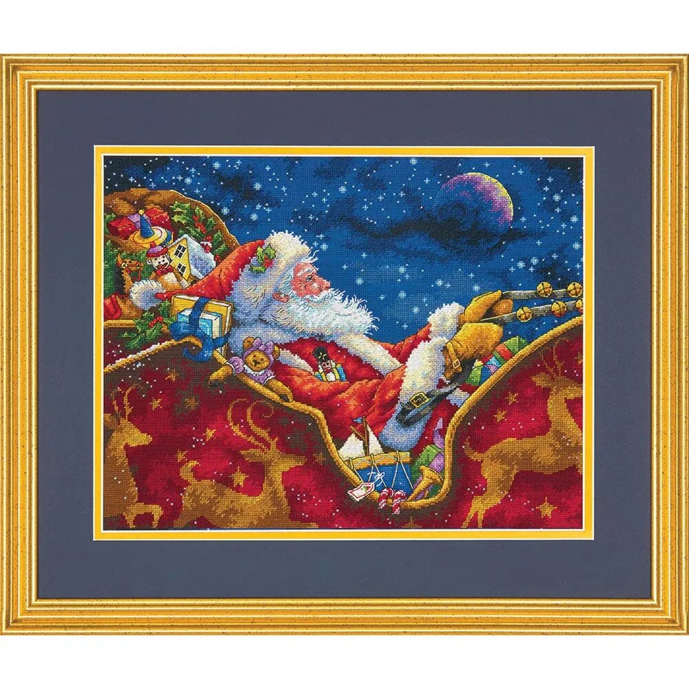Набор для вышивания крестиком DIMENSIONS 70-08934 (Santa's Midnight Ride)