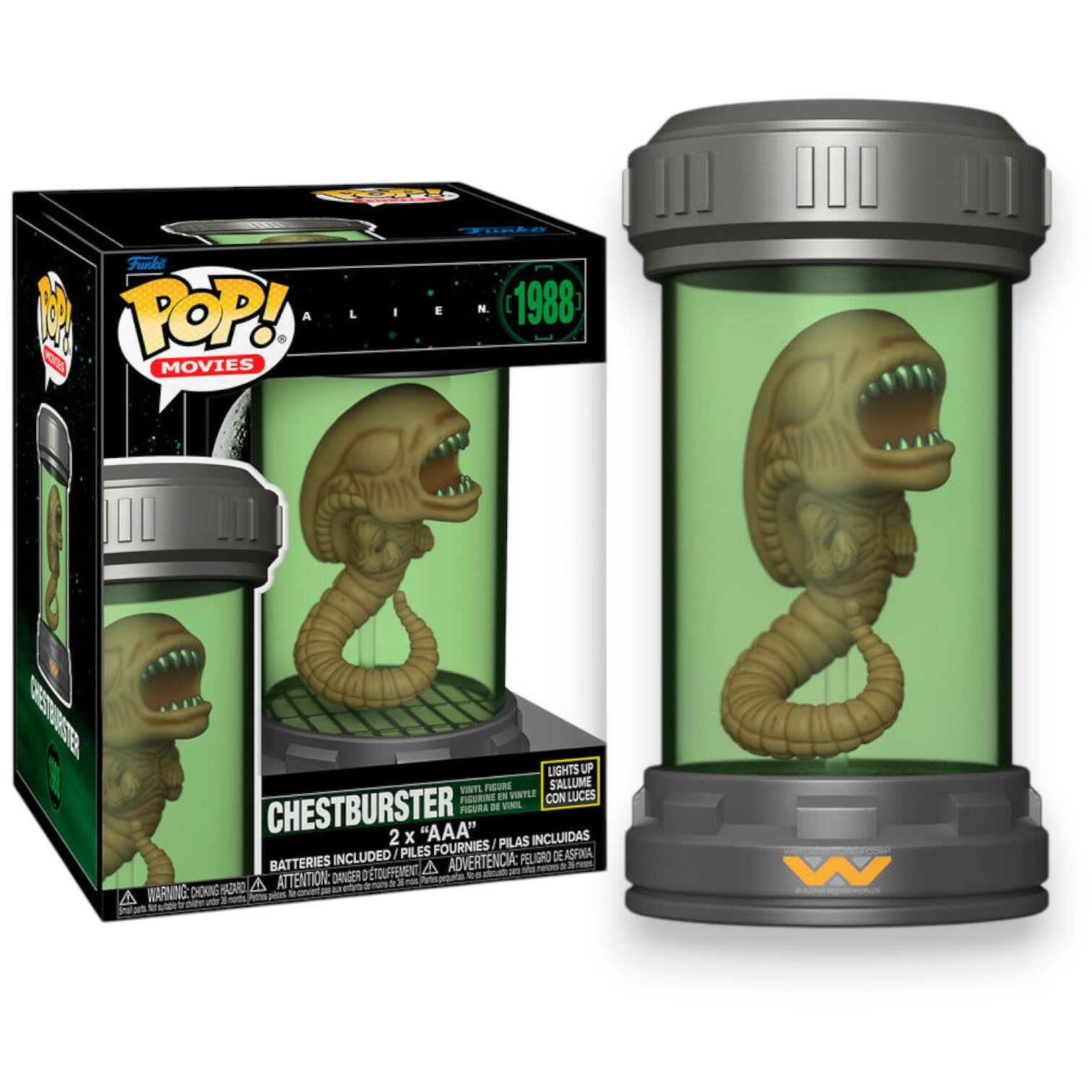 Фигурка Ксеноморф "Чужой 1979" с подсветкой от Funko POP! 1988 коллекционная (Фигурка Фанко Поп)