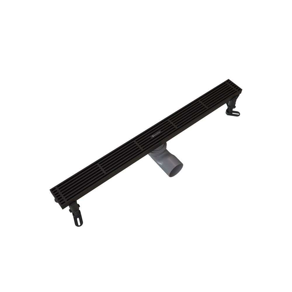 Душевой трап линейный Knotlor SDRW0600LBL, матовый черный