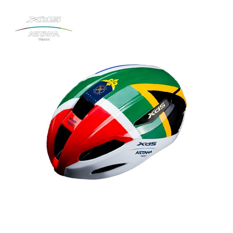XDS Astana Champion Commemorative Aerodynamic Helmet African Design Large Size, Высокопроизводительный шлем для