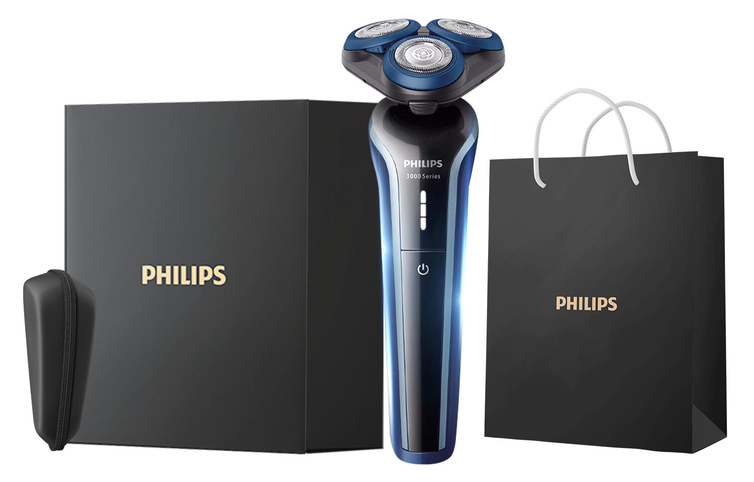 Электробритва роторная мужская PHILIPS S3608, S3608 Business Box