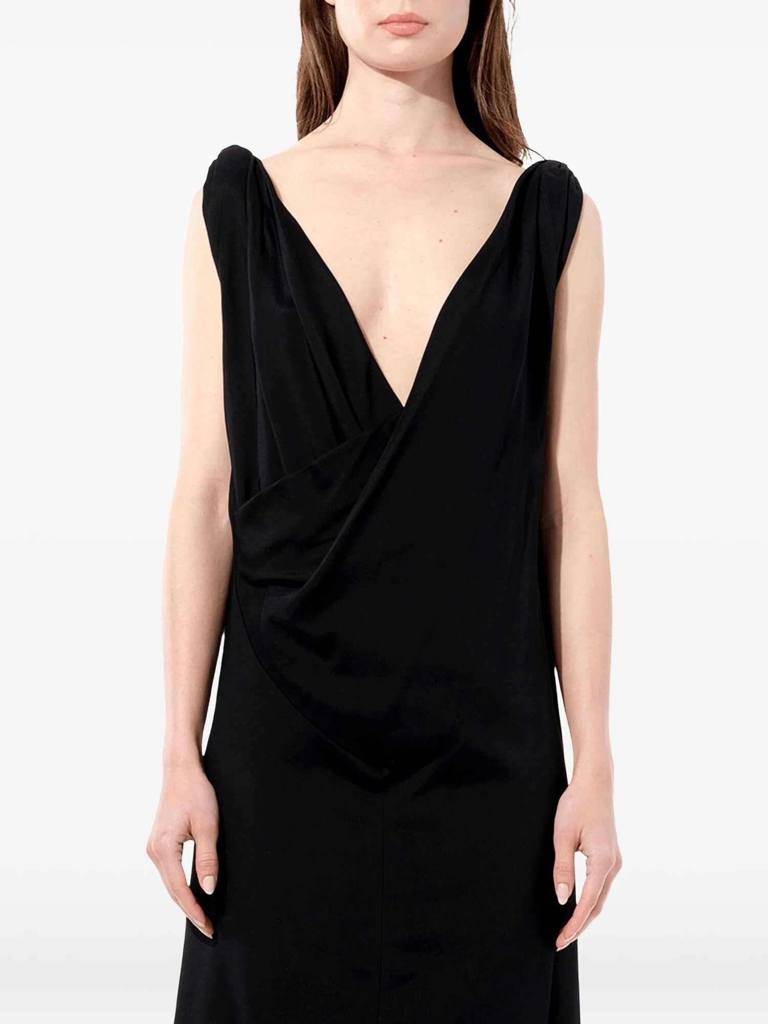 Платье Asymmetric V-neck dress