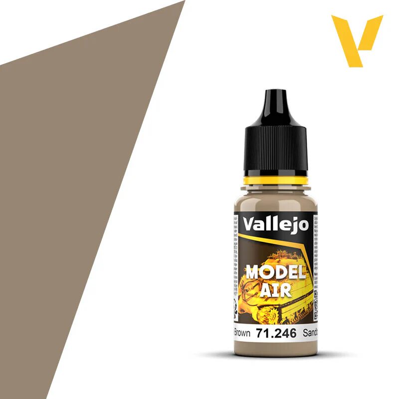 Краска Vallejo серии Model Air Yellow Brown RAL8031 (17мл) 71.246 акриловая