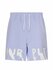 Шорты PURPLE BRAND Logo-print raw-edge shorts, размер 48, purple
