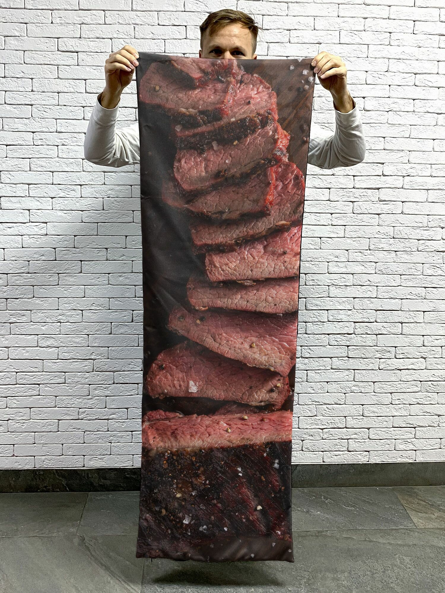 Только Наволочка для подушки-дакимакуры Мясо и Салями 50x150 см. Без подушки