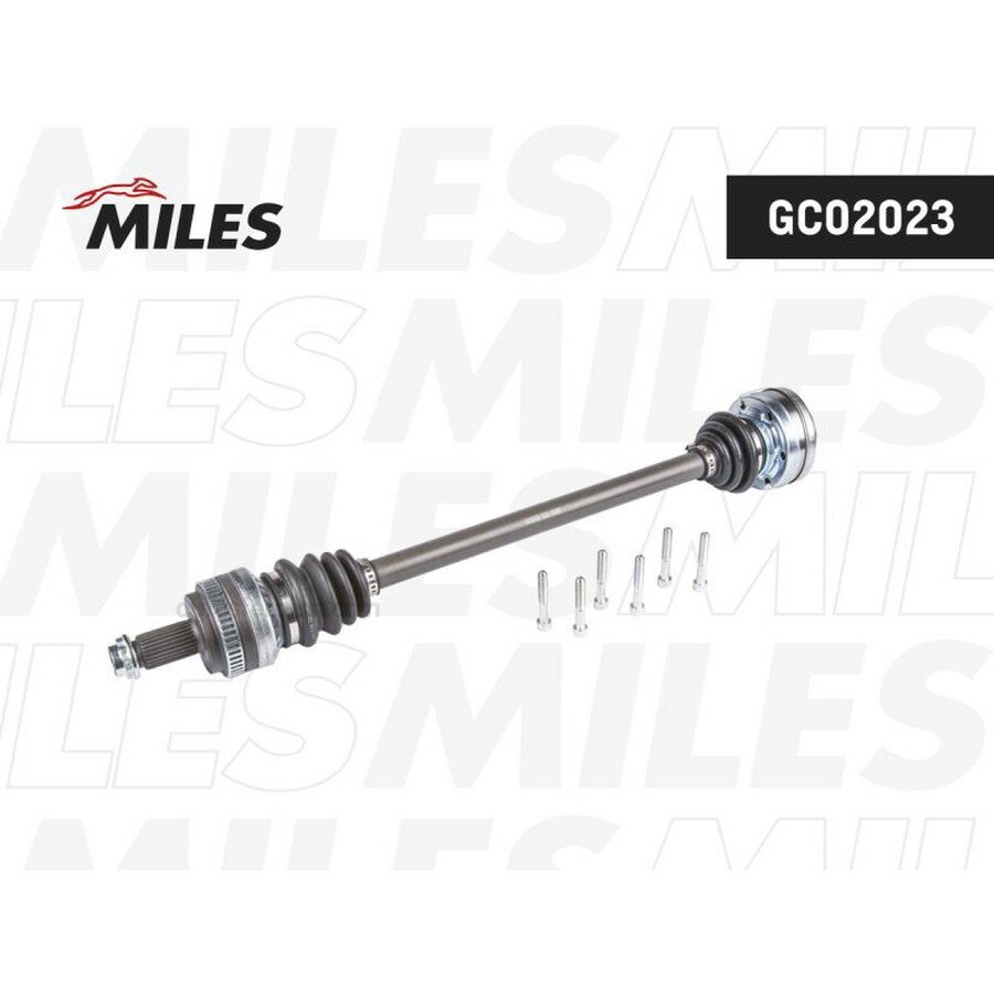MILES GC02023 Привод в сборе BMW E90/E81/E87 1.8-2.0 04- зад. прав. (ABS)