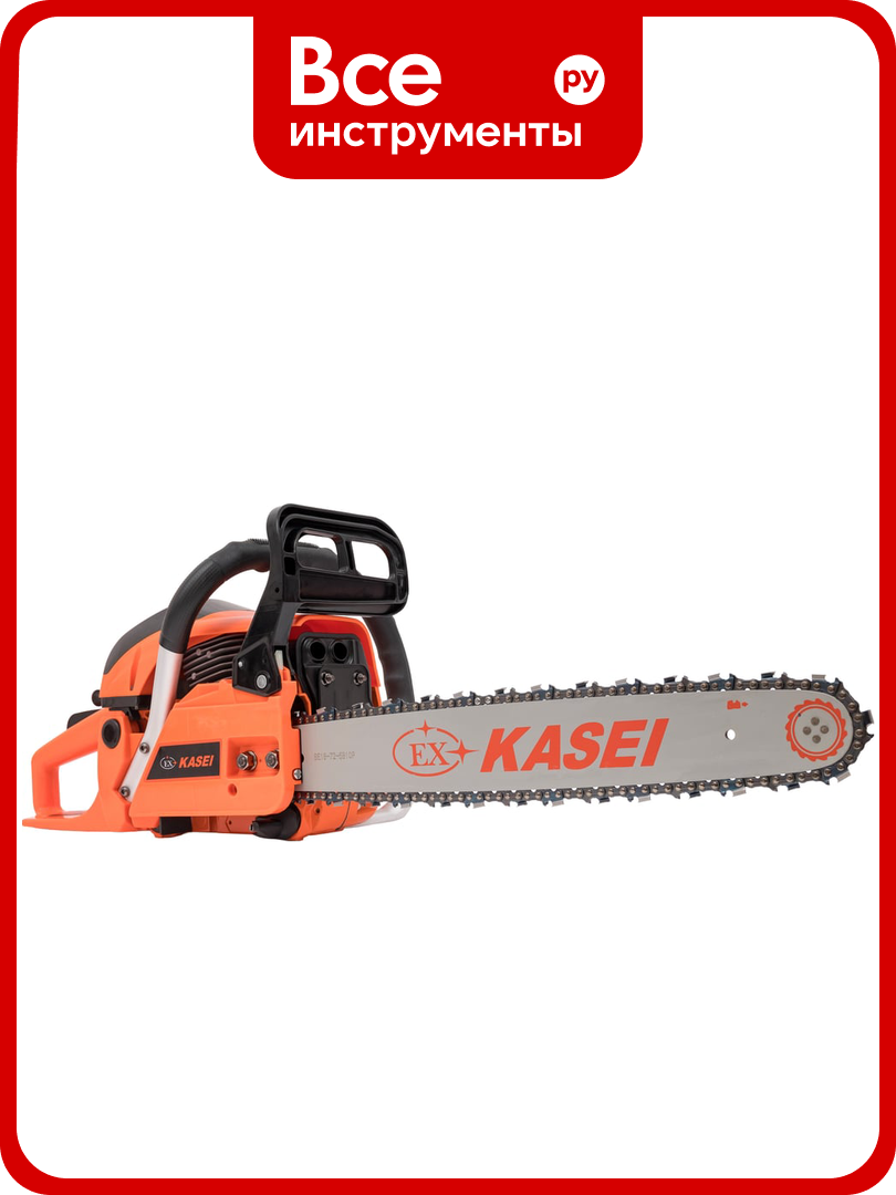 Цепная пила Ex Kasei 2.2 кВт, 3 л. с, шаг цепи 0.325, с чехлом YD-50-E