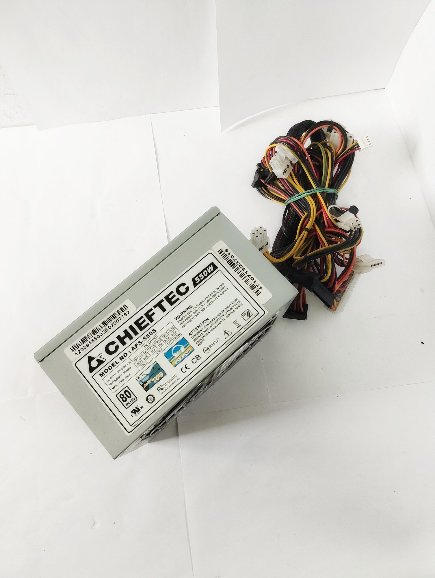 Блок питания Chieftec APS-550S 550W 80+ 24+8+8+8pin