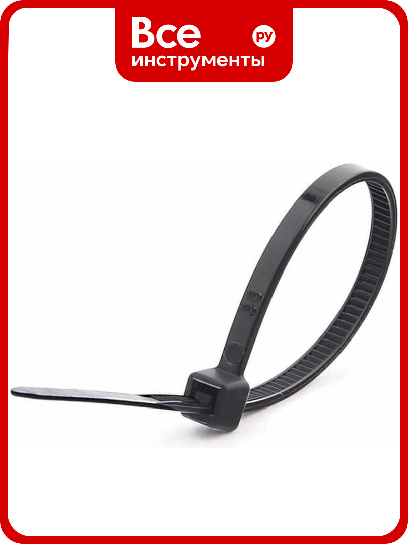 Пластиковые стяжки Cablexpert 150 мм х 2.5 мм чёрные 100шт NYT-150x2.5В