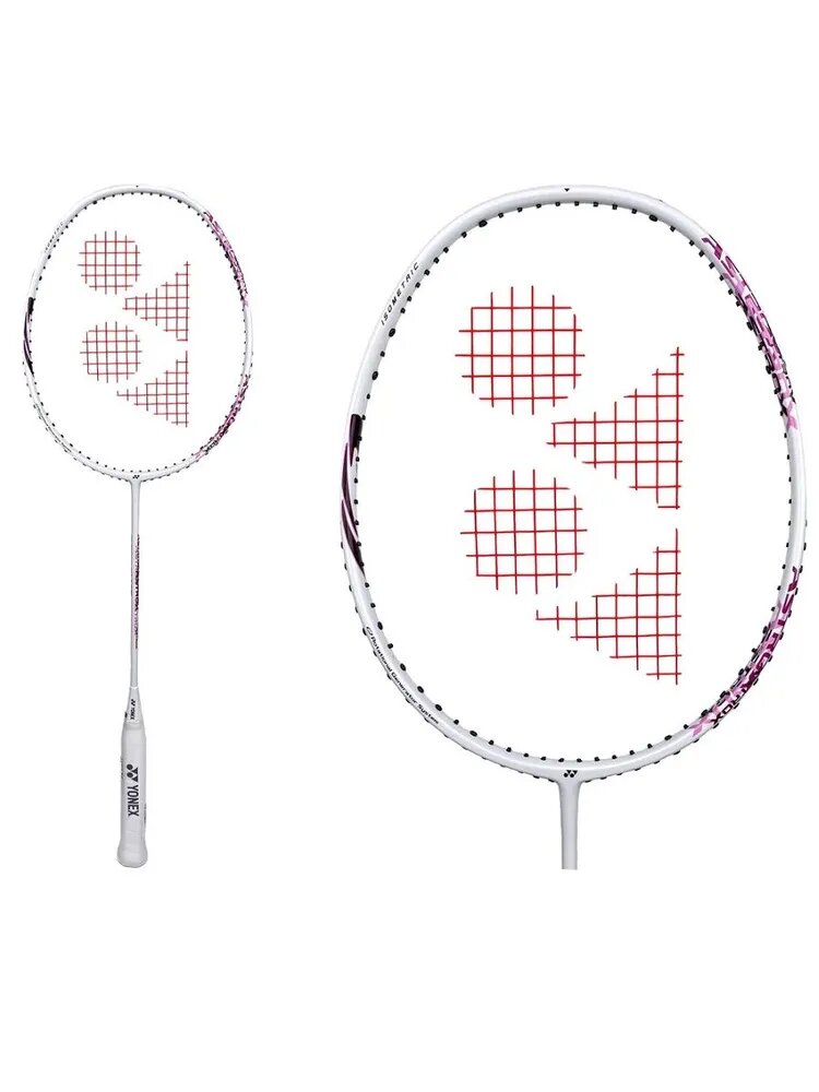 Ракетка для бадминтона YONEX ASTROX 10 (White/Pink) графит, средняя жесткость, баланс в голову, G5 — фото 1