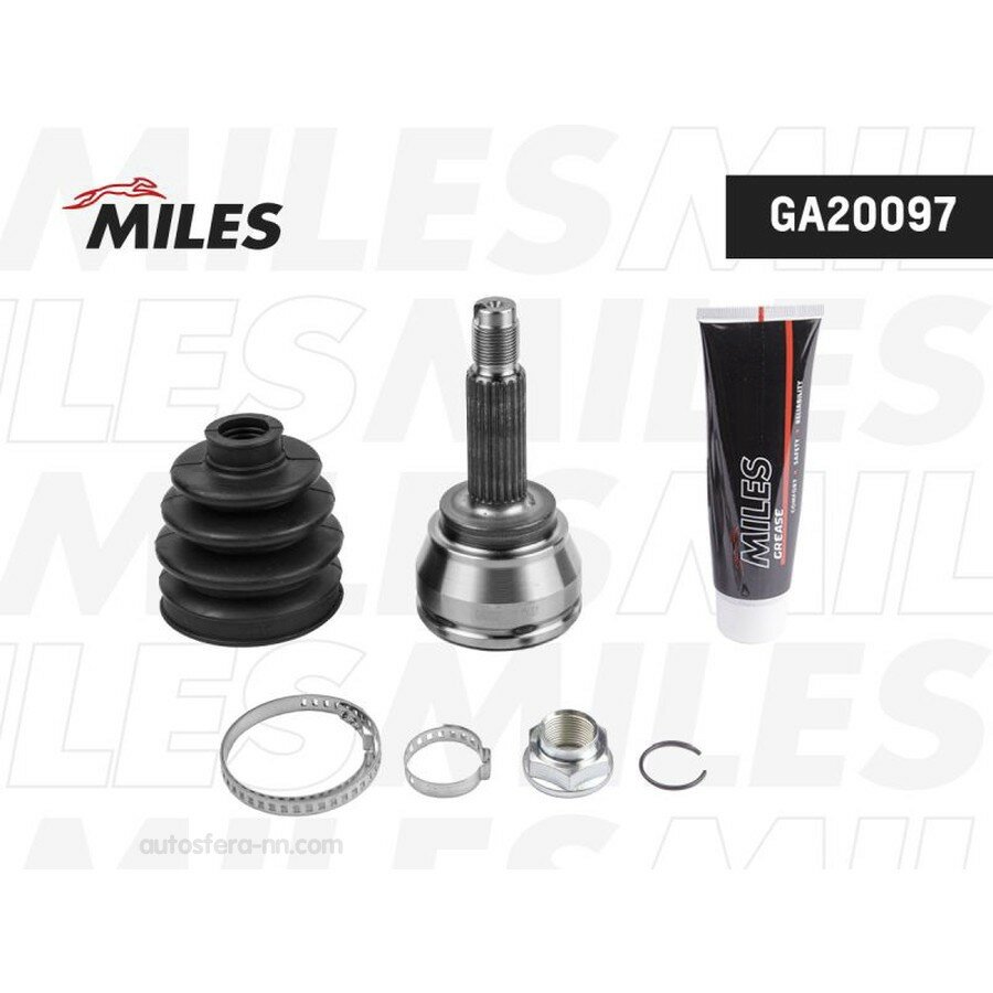 MILES GA20097 ШРУС наружный FORD ESCORT/FIESTA 0.9-1.3 76-90 (SKF VKJA5517) GA20097