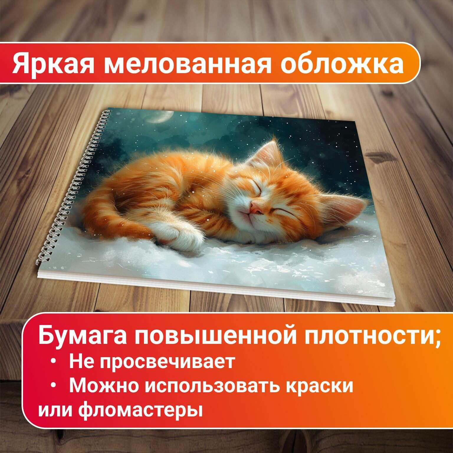Альбом для рисования Котики — фото 1