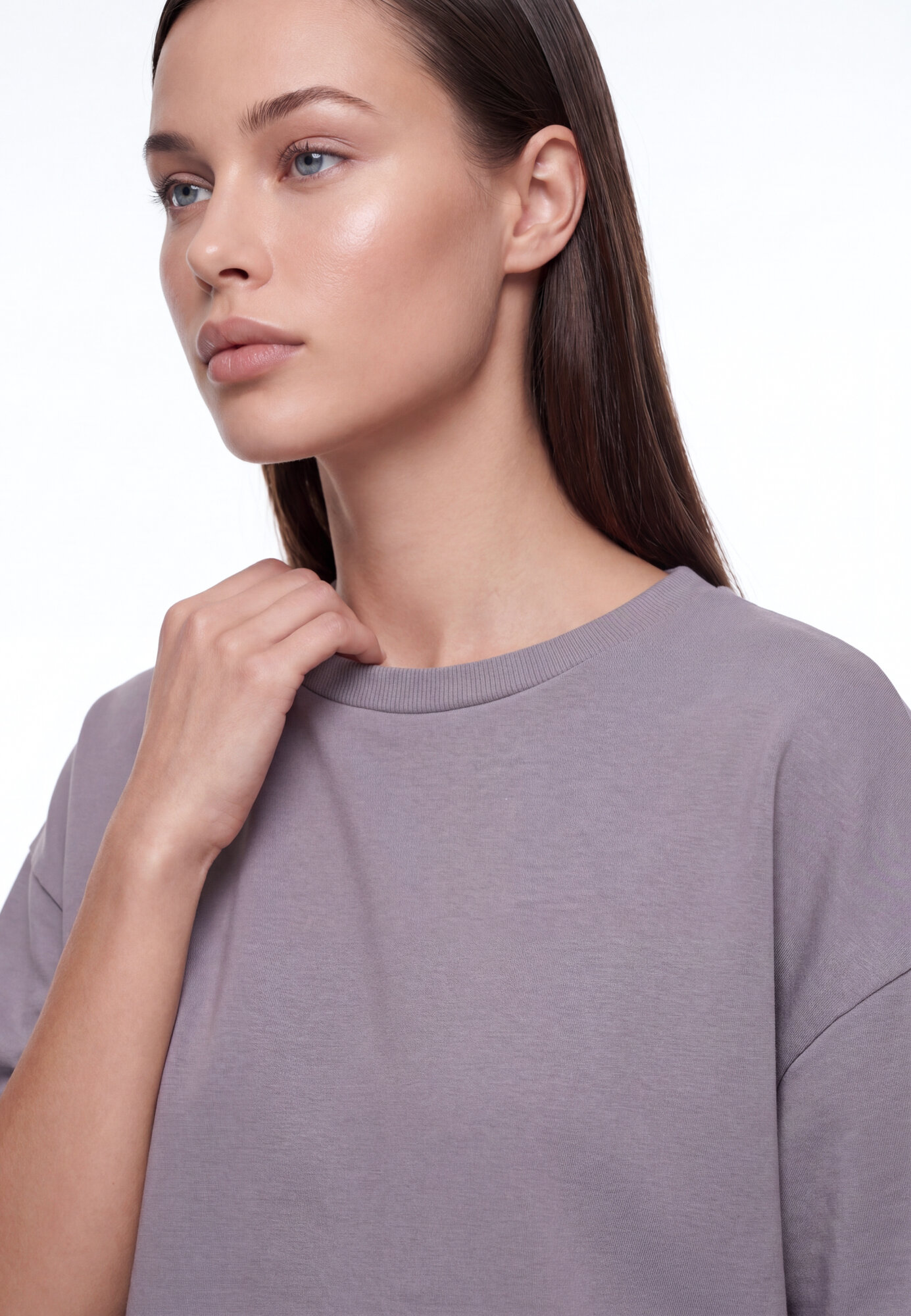 Футболка KIVI CLOTHING, размер 40-48, дымчато-серый — фото 1