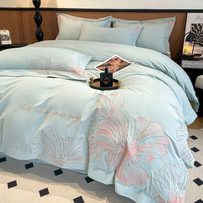 Комплект постельного белья Herrani Home Textiles из высококачественного длинноволокнистого хлопка, 100% хлопок,