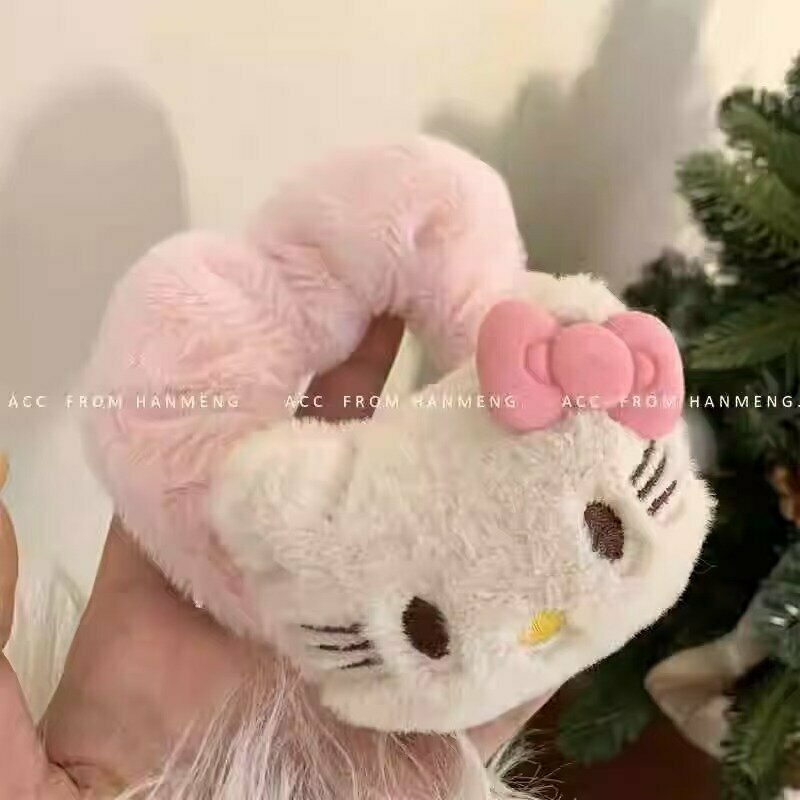 Мягкая заколка для волос Miniso Hello Kitty, доступна в нескольких цветах.