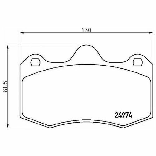 Колодки тормозные дисковые Brembo P85134 для SEAT Ibiza III, IV
