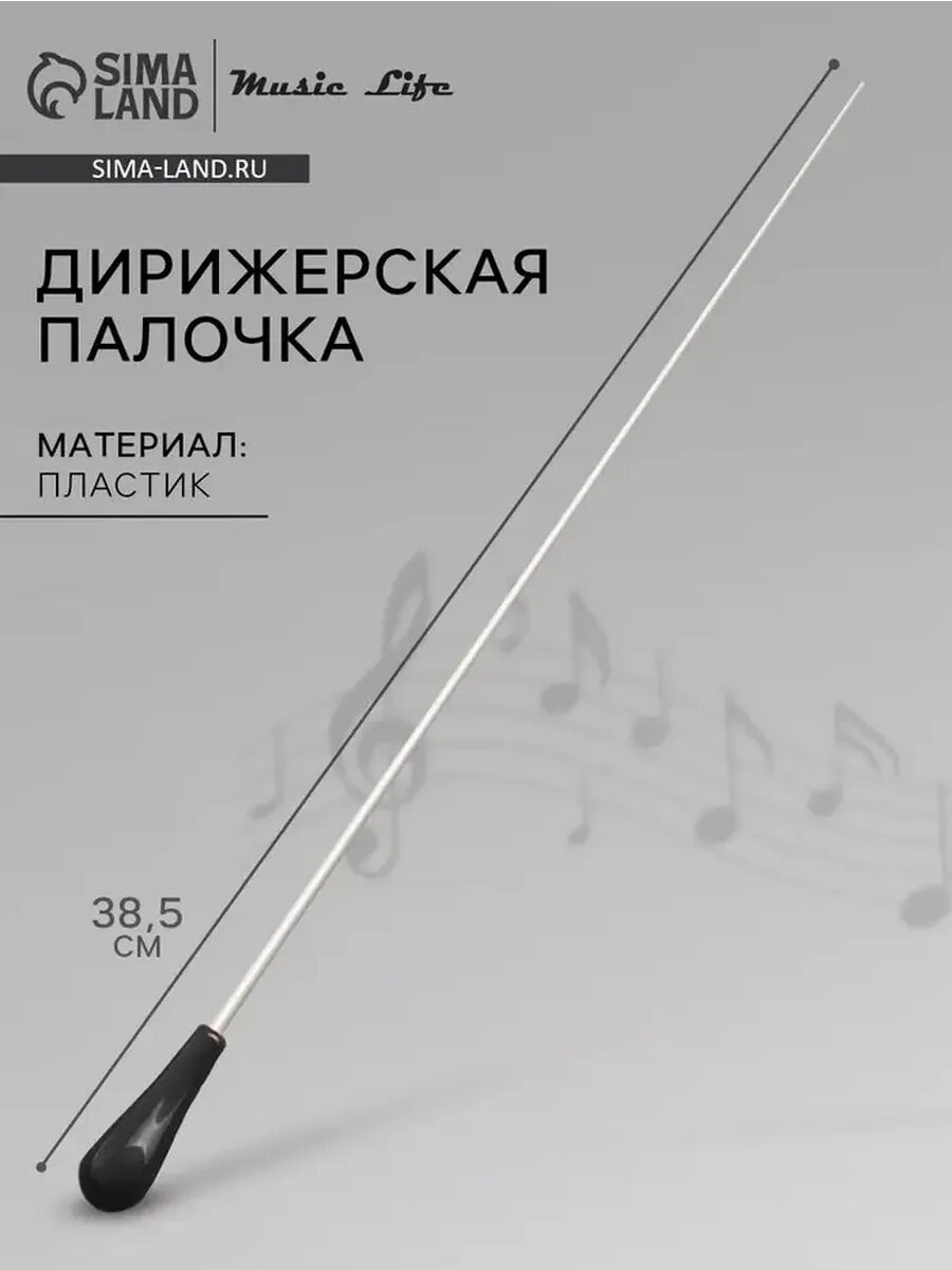 Палочка для дирижера профессиональная, черная