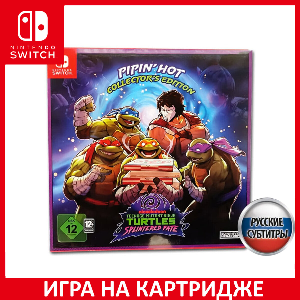 Игра TMNT Teenage Mutant Ninja Turtles (Черепашки Ниндзя): Splintered Fate (В поисках Сплинтера) Pipin Hot Collection Switch Русская Версия Ка.