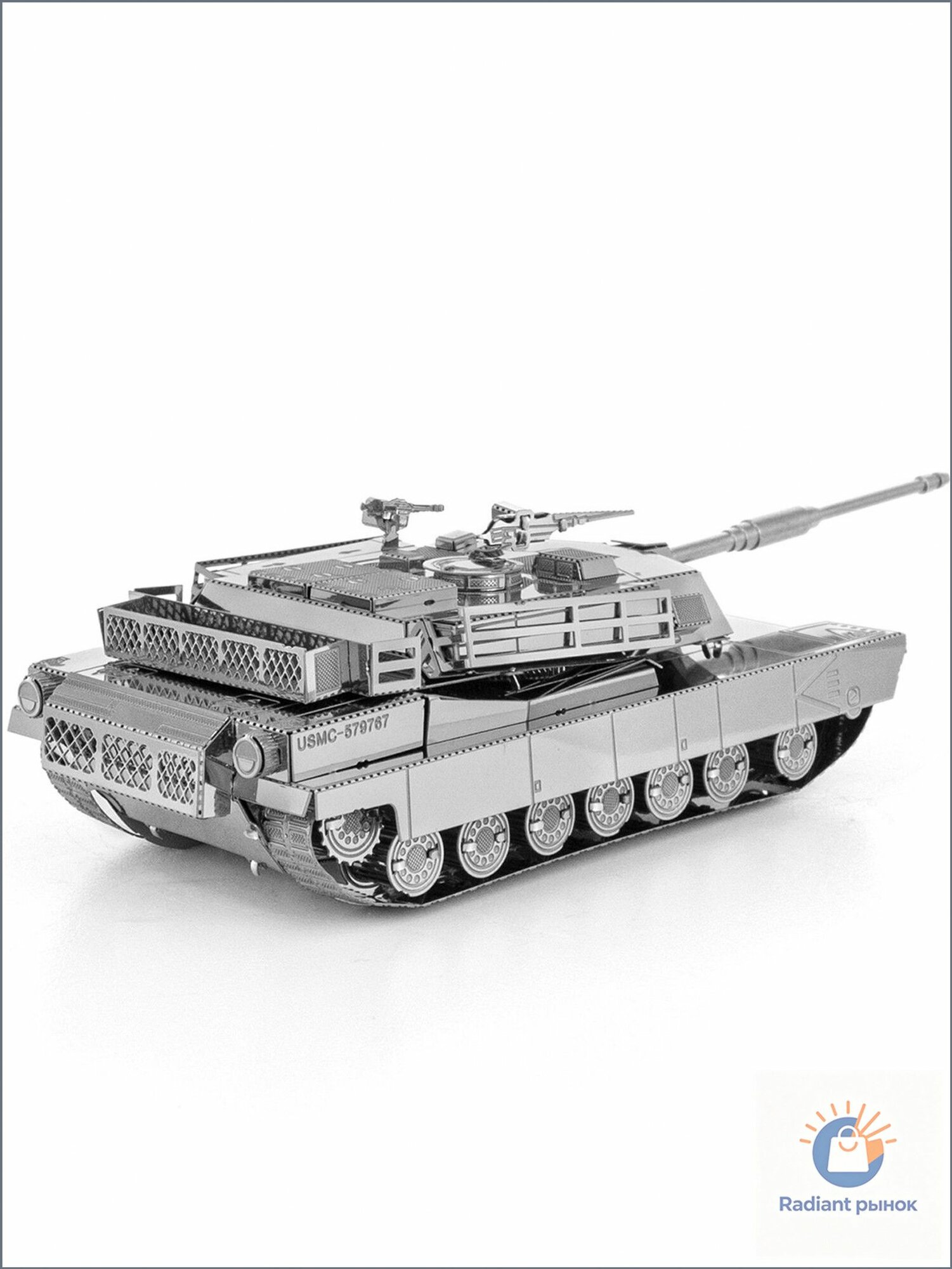 3D стереоскопическая головоломка из нержавеющей стали DIY креативная модель танка Абрамс