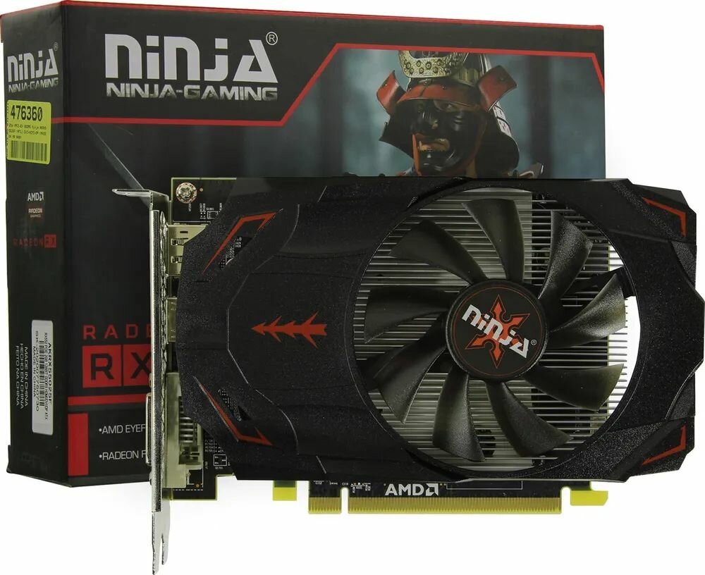 Видеокарта Ninja Radeon RX 550 (512SP) 2GB GDDR5 , 128bit, DVI, HDMI, DP, RTL (AKRX55025F)