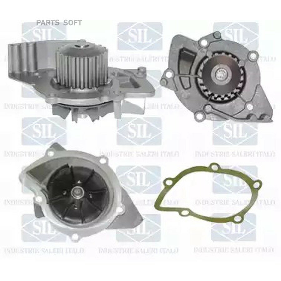 Насос водяной Citroen C5/C8, Peugeot 406 2.2HDi 16V 00> от официального дистрибьютора, SALERI SIL, артикул PA1235