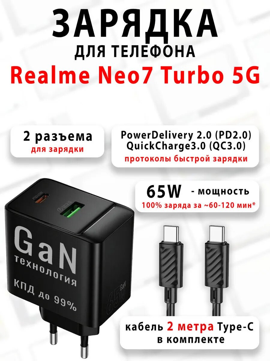 Зарядное устройство для телефона Realme Neo7 Turbo 5G