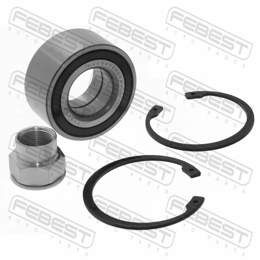 Подшипник ступичный передний ремкомплект 35x72x33x33 Opel Adam 2013- FEBEST DAC35720033M-KIT