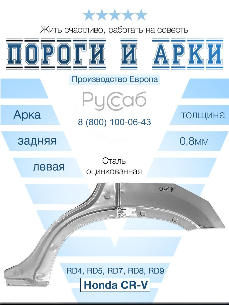 Арка левая для Honda CR-V 2001-2006 (Polcar)
