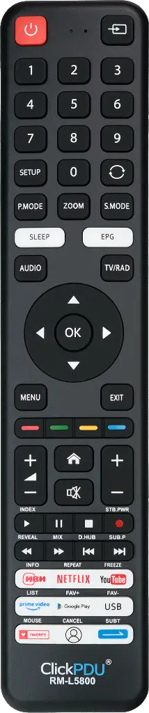 Пульт ДУ ClickPDU RM-L5800 для Blaupunkt Skyworth