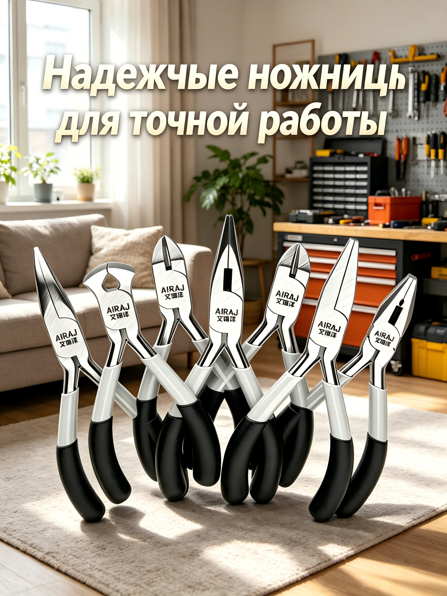 8 шт Набор 5-дюймовых мини-плоскогубцев, острогубцы, диагональные плоскогубцы, длинногубцы, угловые плоскогубцы