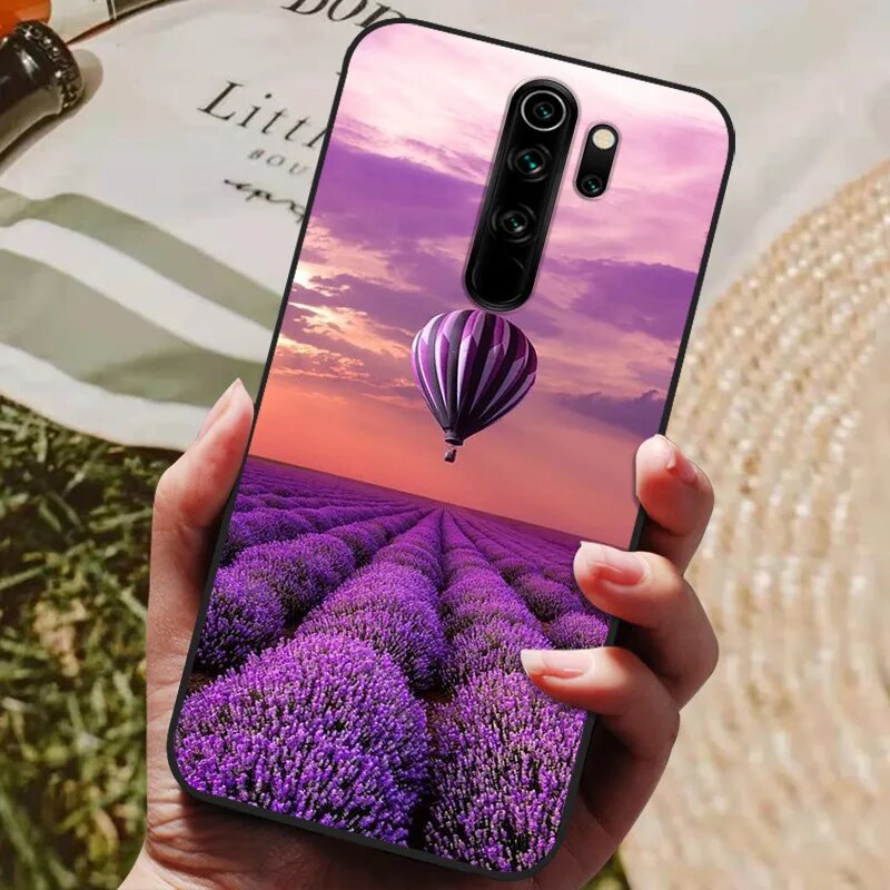 Для Xiaomi Redmi Note 8 Pro Чехол Силиконовый чехол для телефона Redmi Note 8 Pro 8 Фиолетовый, 37