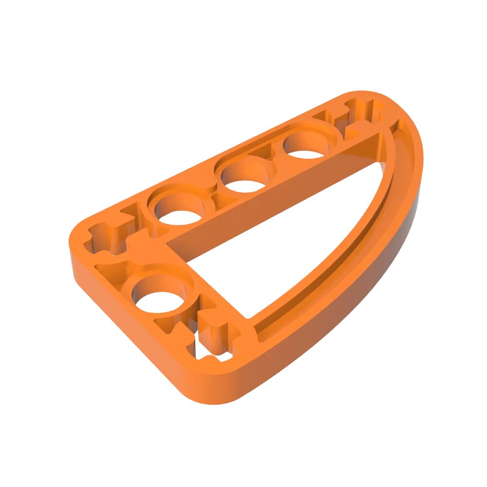 Оранжевый Liftarm Modified L-Shape 3x5, Цвет: 021