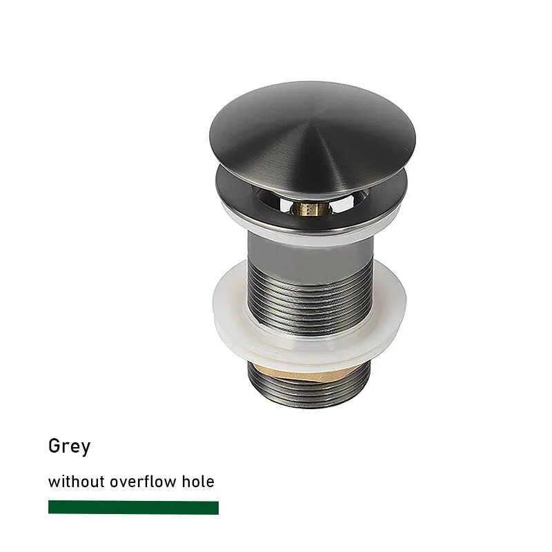Раковинный слив SEKOVA матовое розовое золото grey no hole