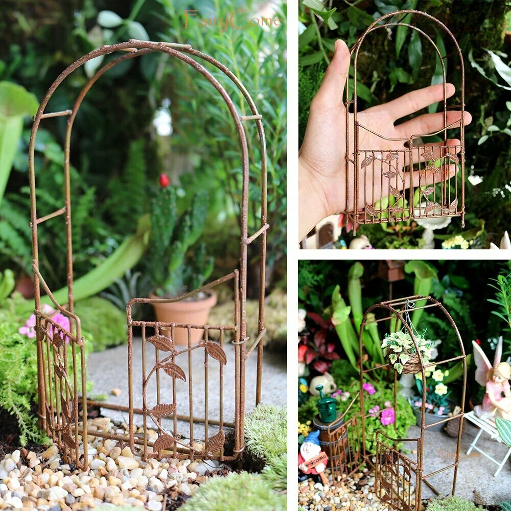 Миниатюрный набор инструментов из металла TLXT Garden Arch Gate