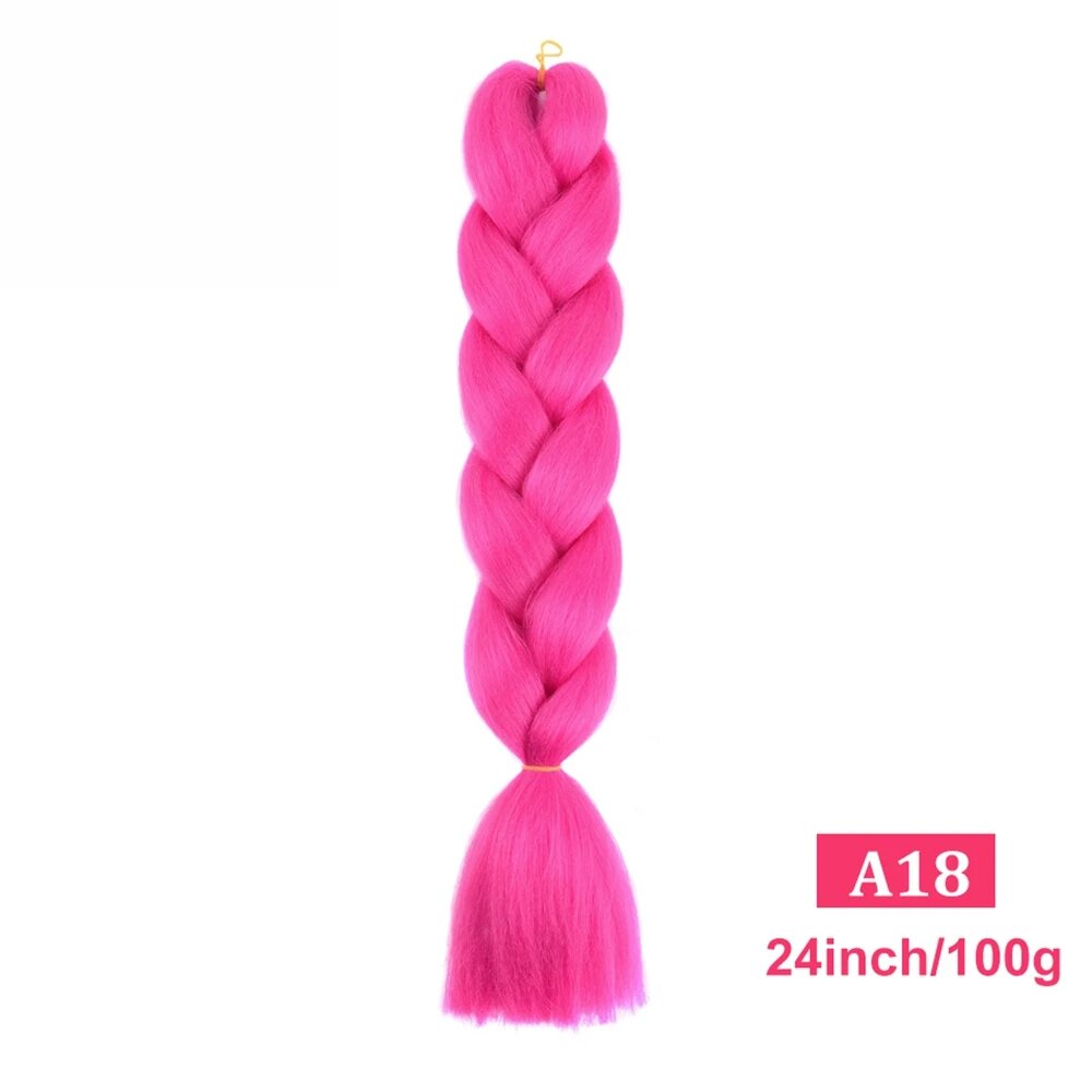 Розовые косы Jumbo Kanekalon A18, 24 дюйма