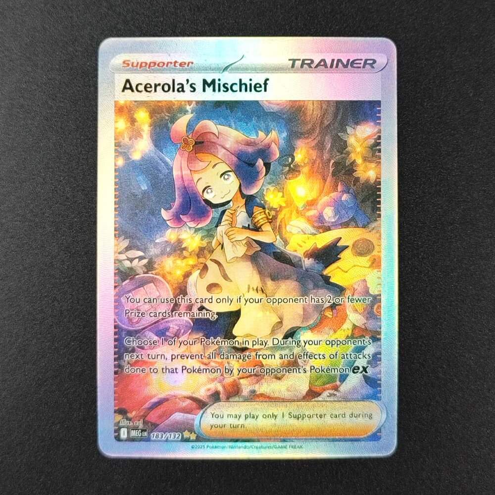 Коллекционные карты Pokemon Mega Evolution MINISO 183