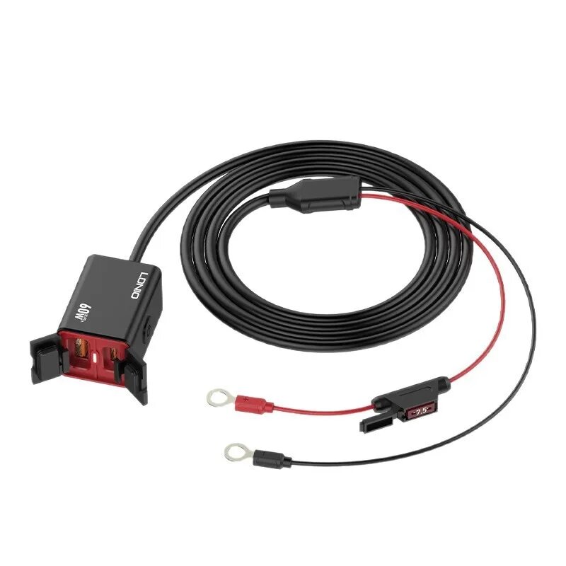 Быстрое зарядное устройство USB C для мотоцикла PD + QC3.0, 60 Вт, водонепроницаемая розетка C-типа, адаптер автомобильного зарядного устройства 12 В/24 В для мобильного телефона