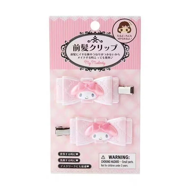 Мультяшные заколки для волос Keeppley Hello Kitty My Melody Kuromi Cinnamoroll Розовый, my melody