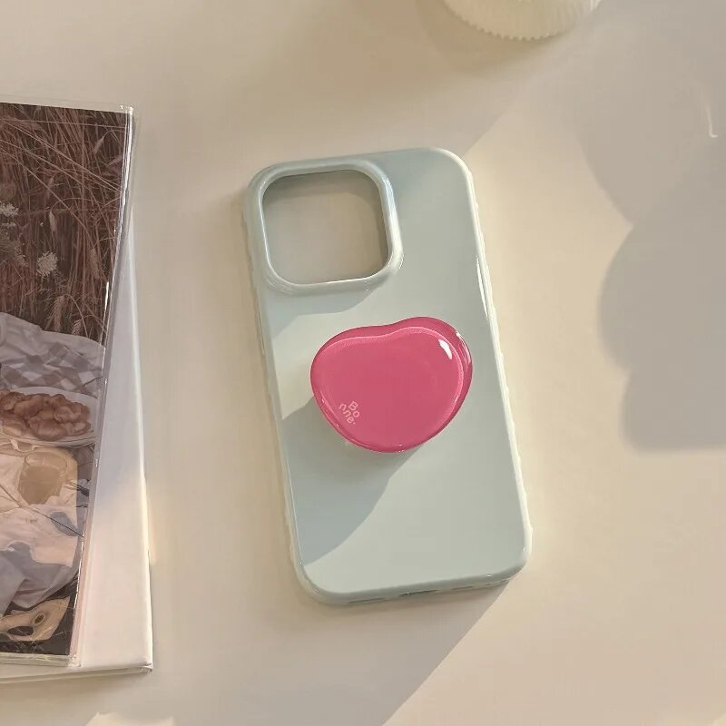 Глянцевый противоударный чехол Candy Color с цветными блоками и iPhone17 Про Макс, Blue 2