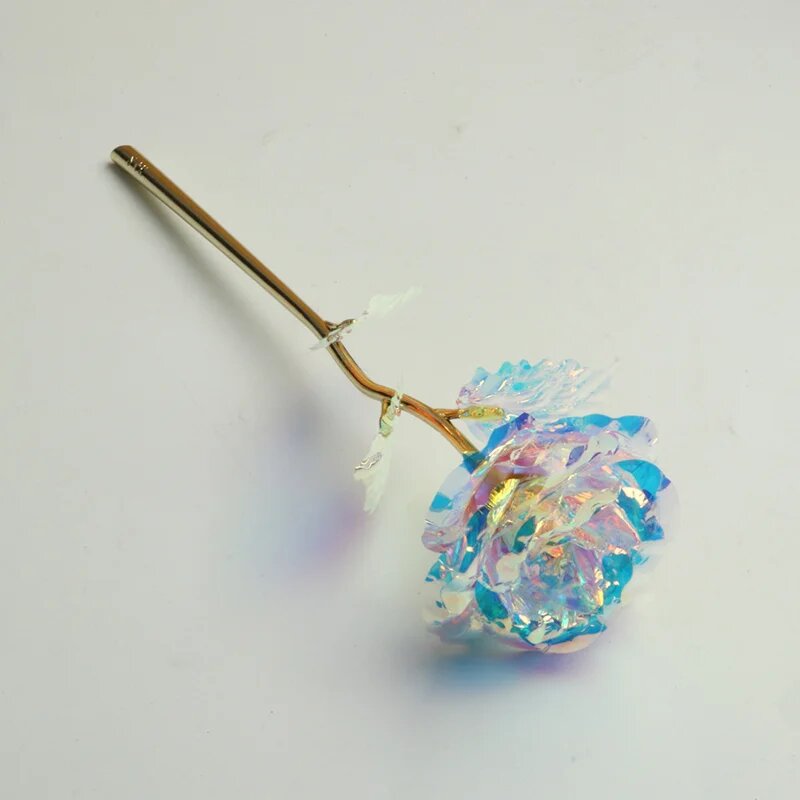 Искусственная роза бирюзовая, 1pc colorful rose